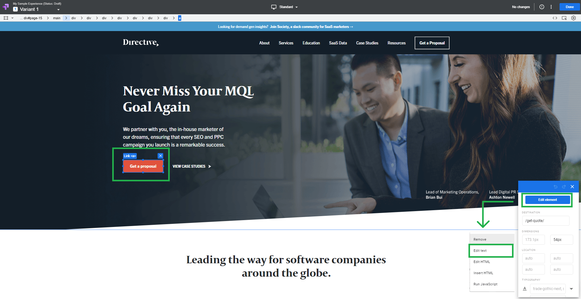 Google Optimize Tutorial Setting Up Your First Experiment Directive